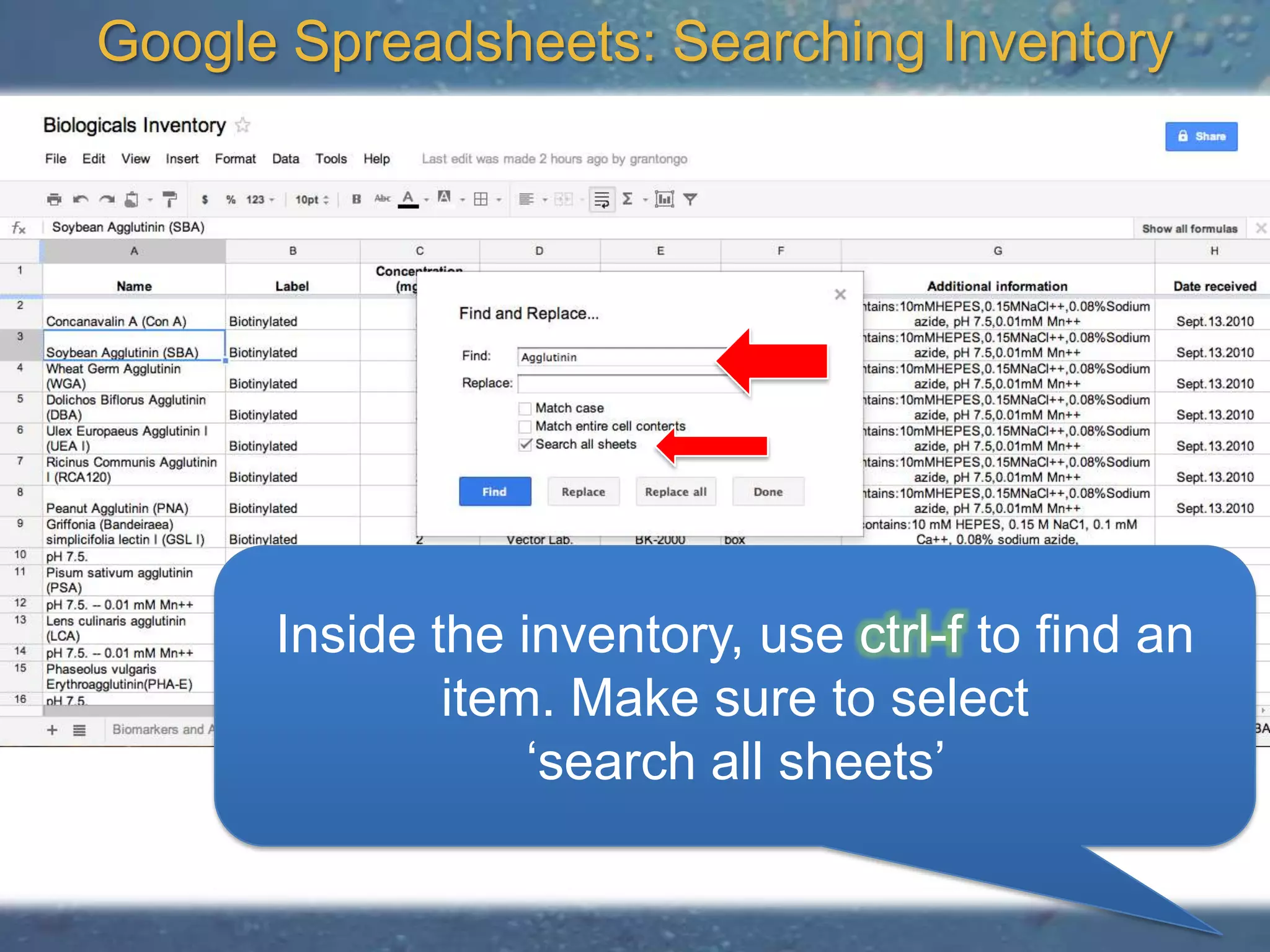 Inventories with Google Spreadsheets | PPTX | Computing | Technology & Computing