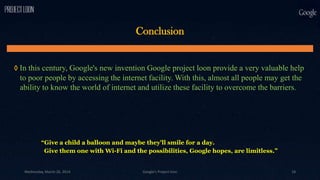Google's project loon | PPTX