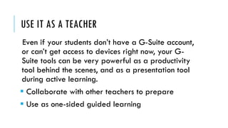 G-Suite for Education - Methods and Modes | PDF