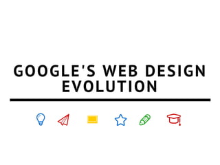 Google's web design over the years | PDF