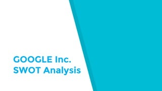 Google - SWOT Analysis | PPTX