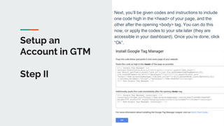 Google Tag Manager (GTM) | PPTX