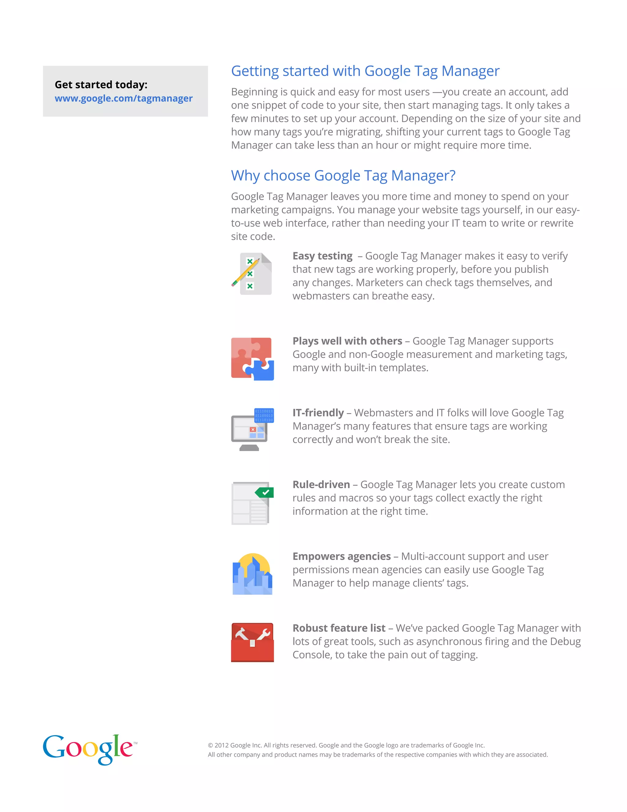 Google Tag Manager Factsheet | PDF