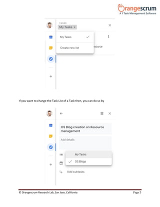 A Detailed Google Tasks Guide To Make Task Management Easier | PDF