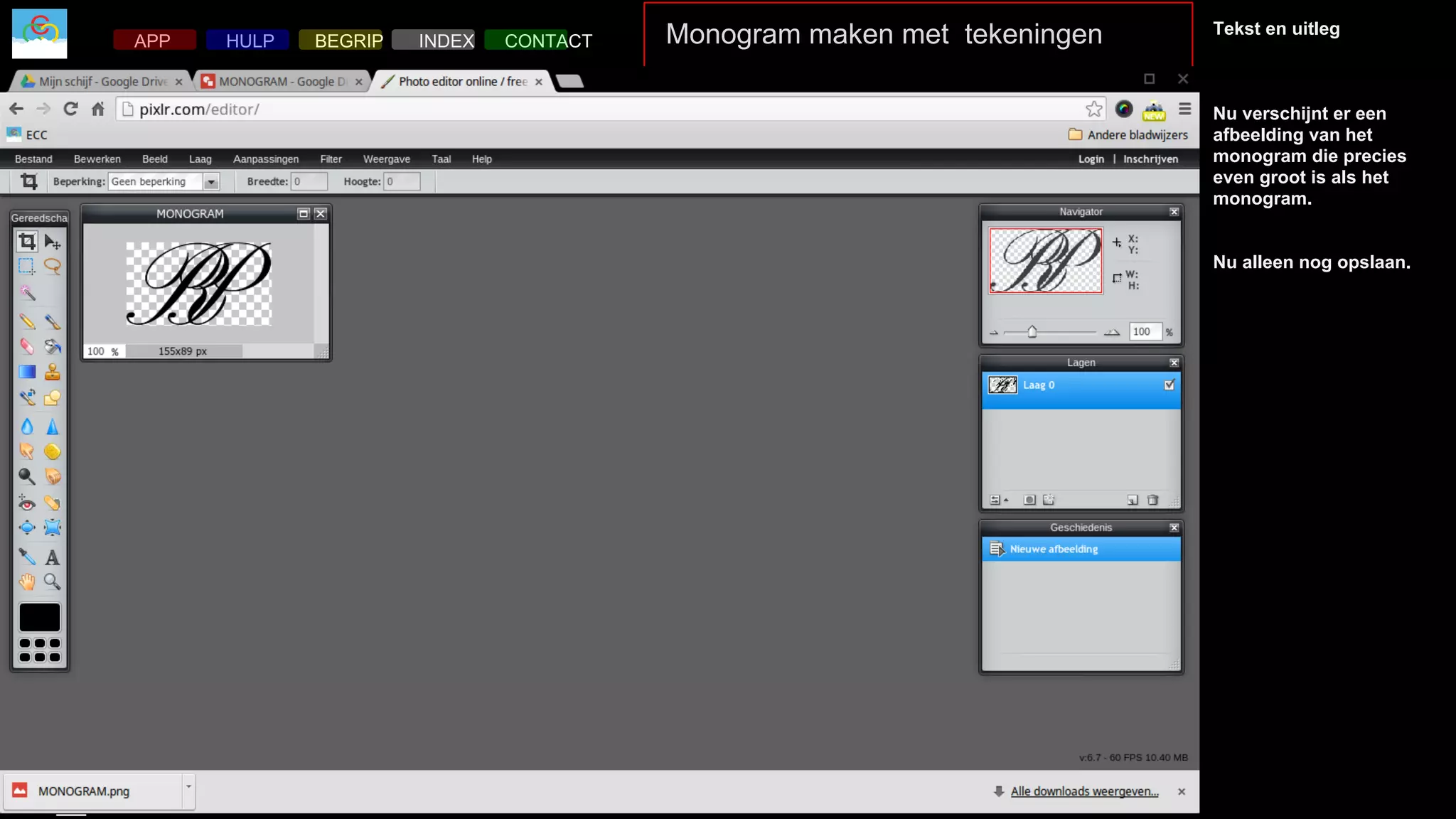 Google tekeningen zelf een monogram maken | PDF | Desktop Publishing ...