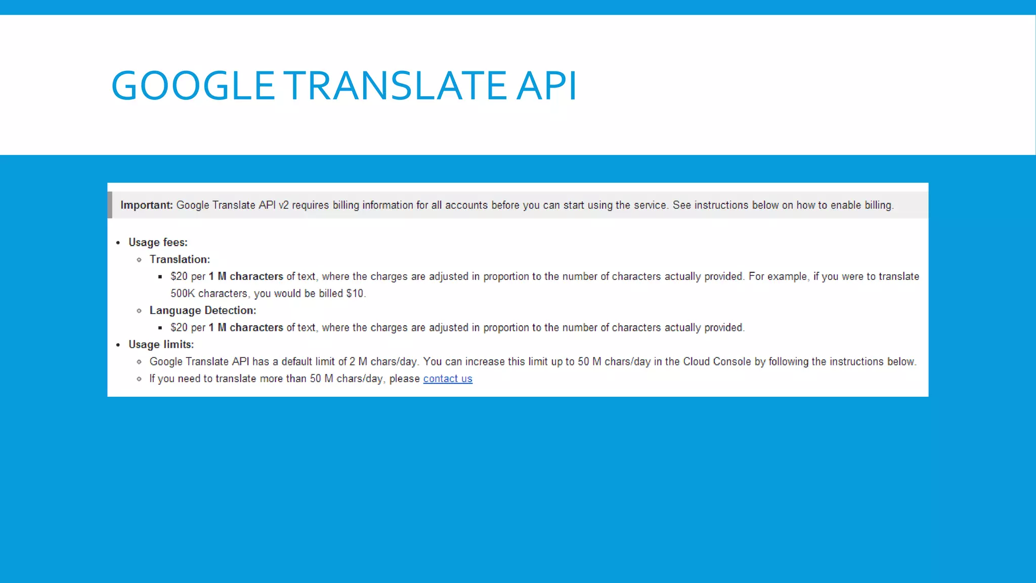 Google Translate API | PPTX