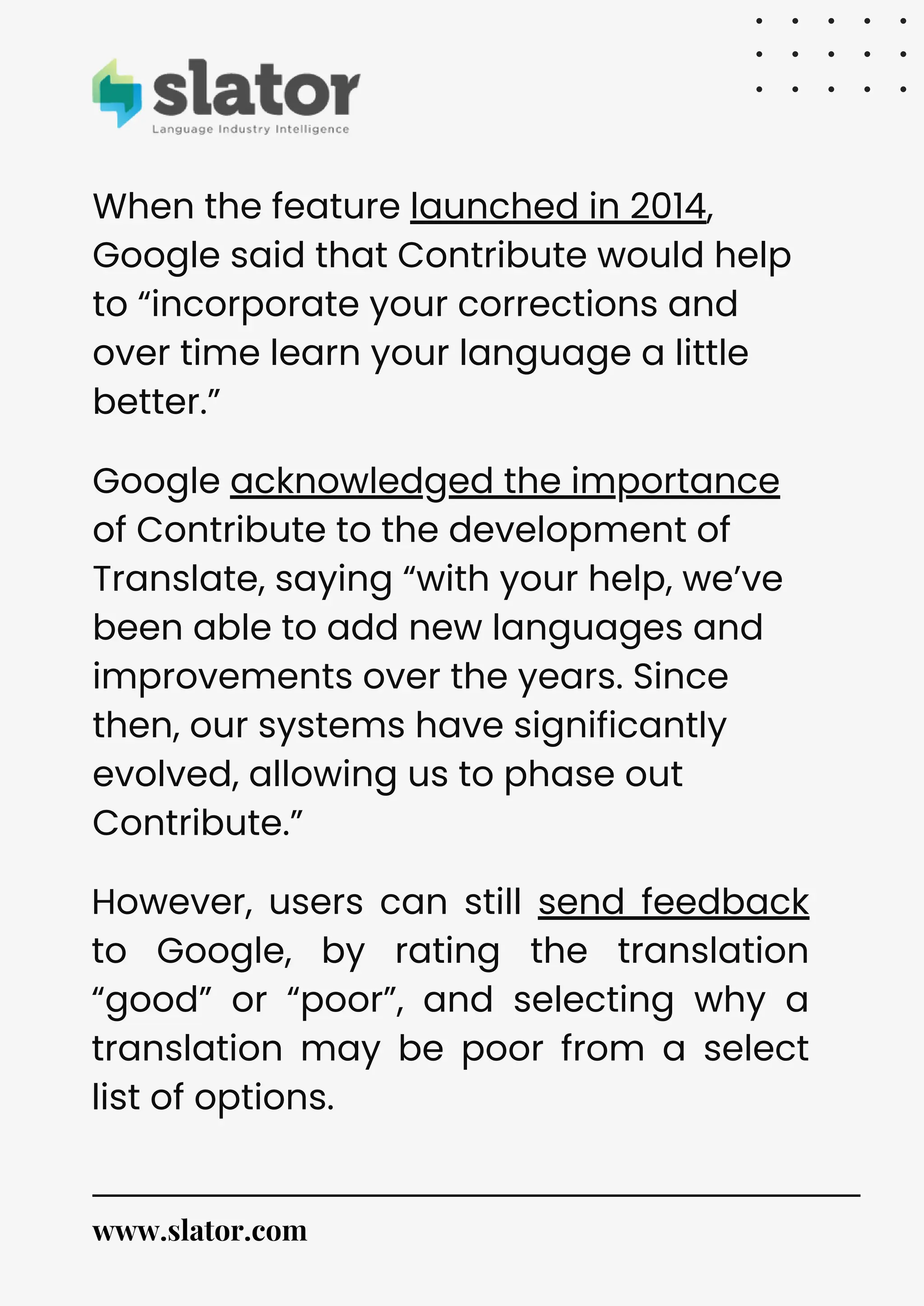 Google Translate has evolved to improve translations without human assistance..pdf