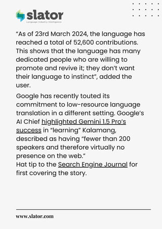 Google Translate has evolved to improve translations without human assistance..pdf