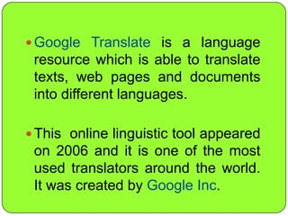 Google translat | PPTX