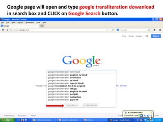 Google transliteration | PPT