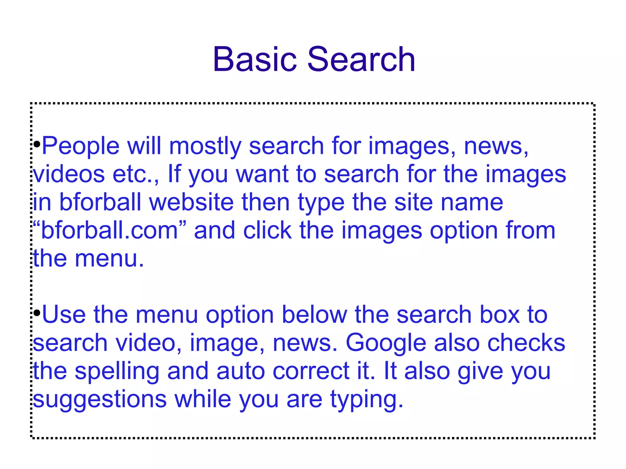 How to use Google Search Engine? | PPT