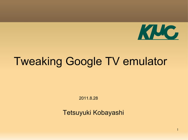 Tweaking Google TV emulator | PDF