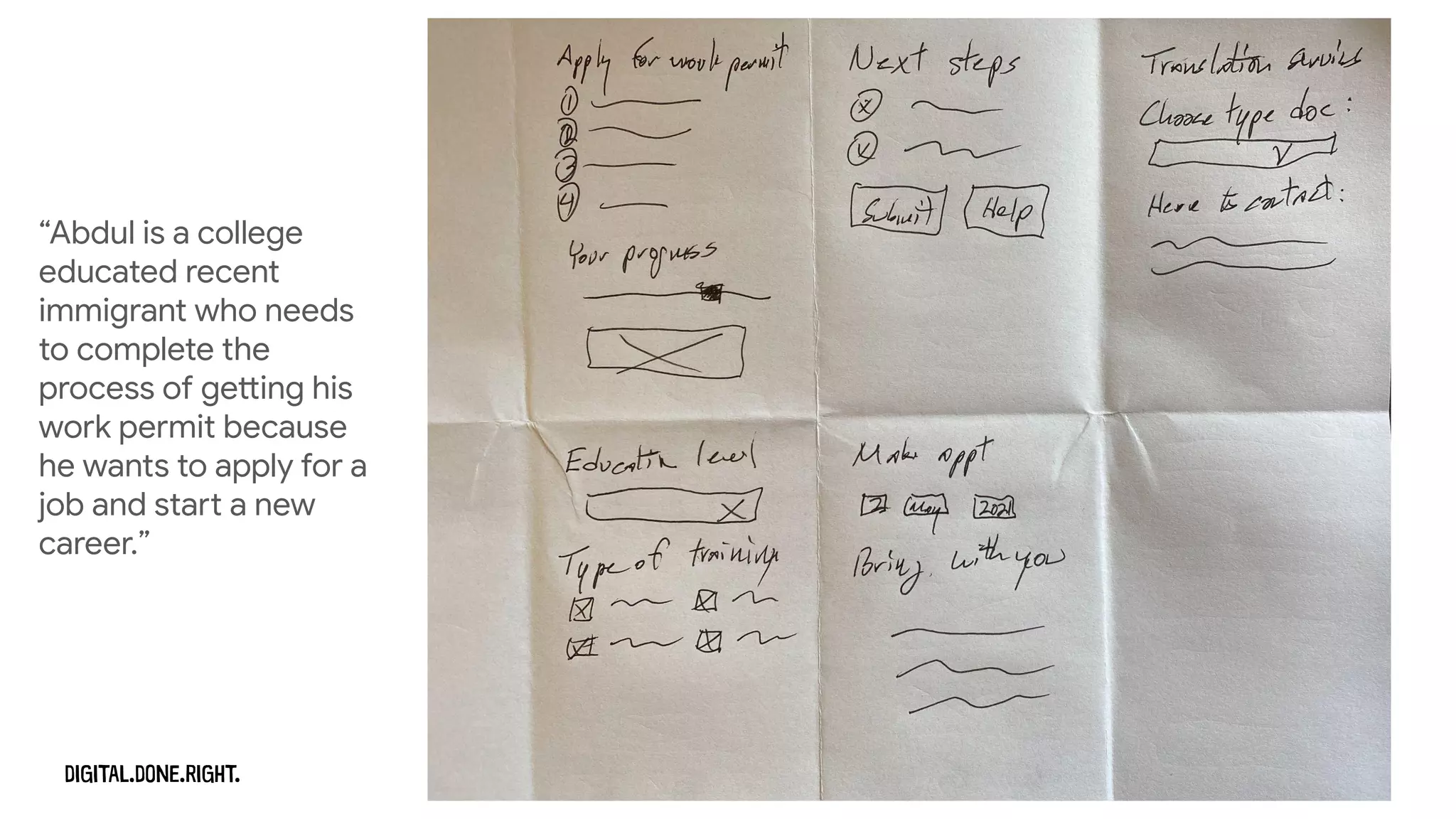 UX Design Process - Work Permit Navigator | PDF | Internet for ...
