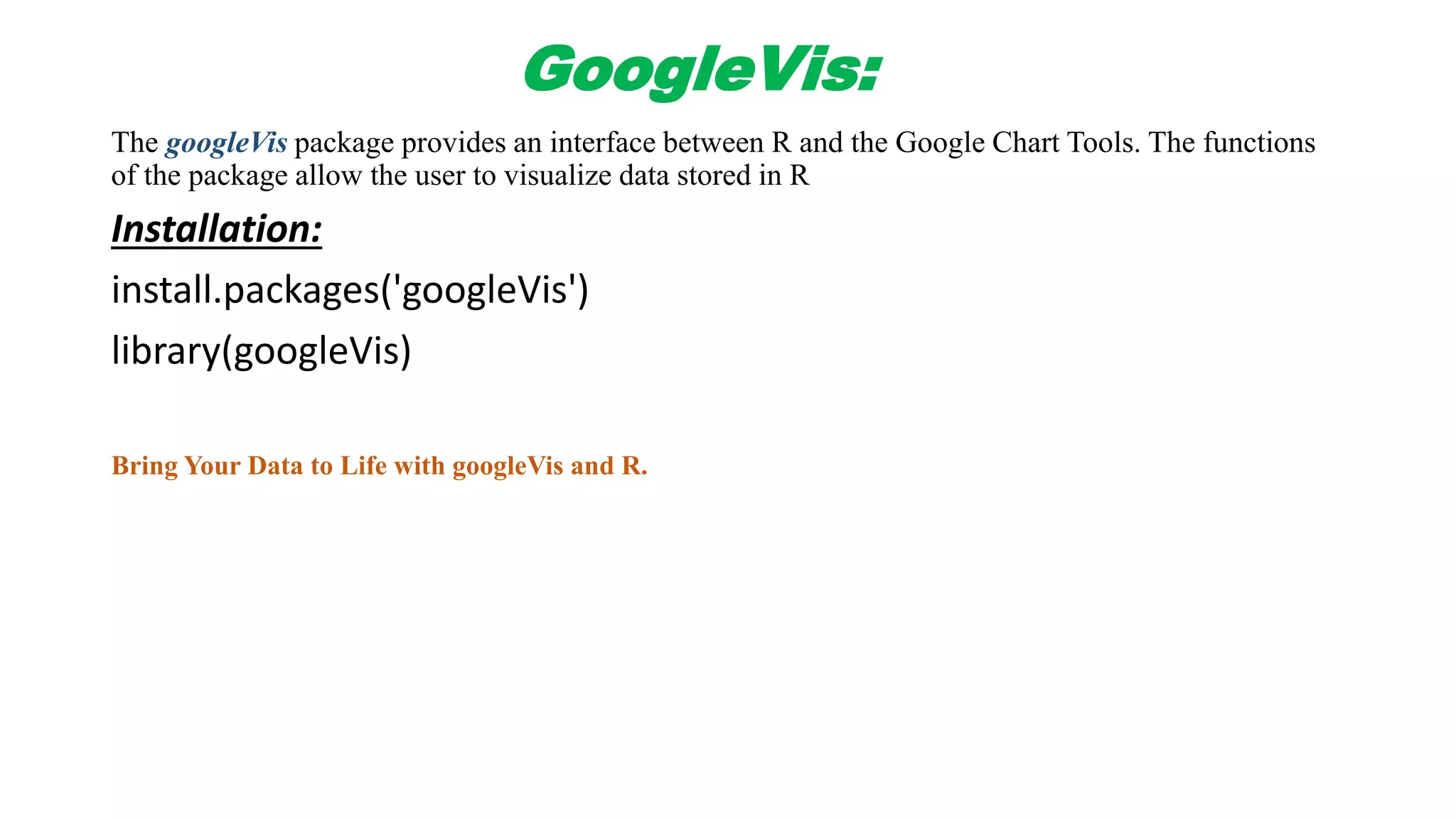 Googlevis examples | PPT