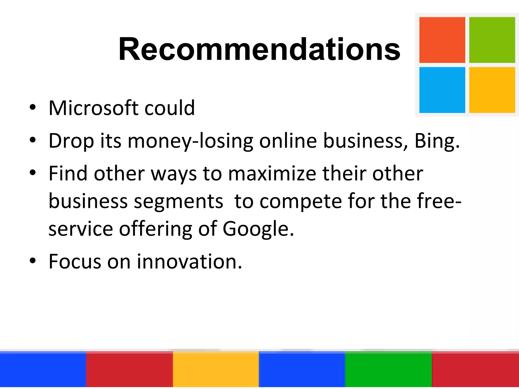 Google vs. Microsoft Strategy Business Models | PPTX