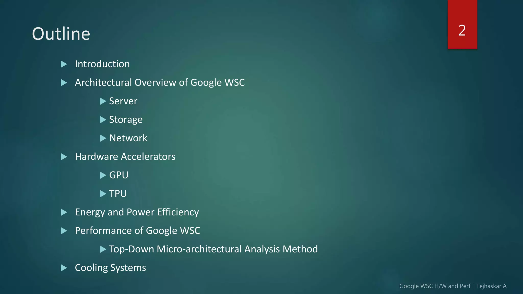 Google warehouse scale computer | PPTX
