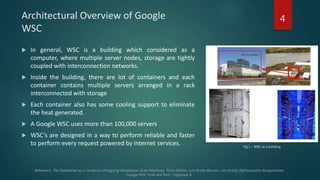 Google warehouse scale computer | PPT