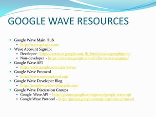 Google Wave | PDF