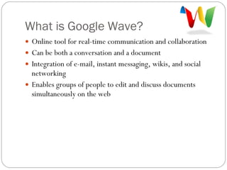 Google Wave | PPT | Email | Internet