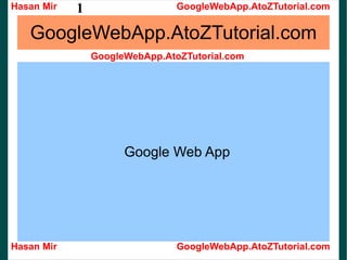 Google Web App | ODP