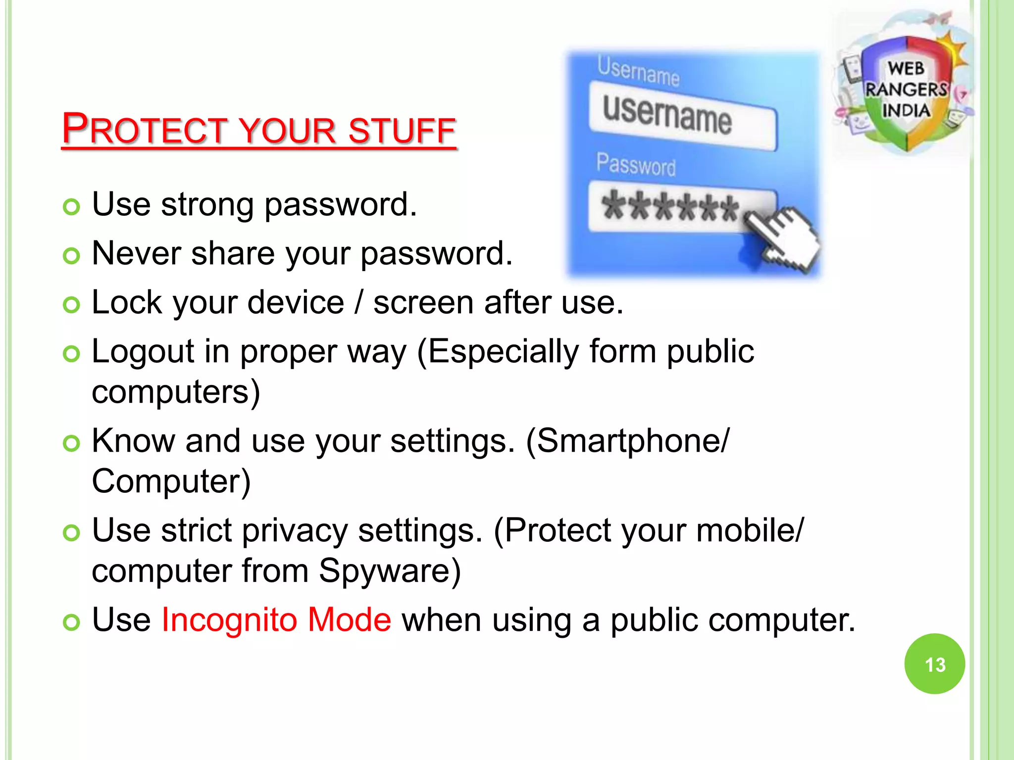 How to use internet safely | PPTX