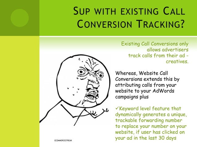 Google website call conversion (WCC) tracking | PPT