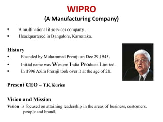 Google,wipro,LIC | PPTX
