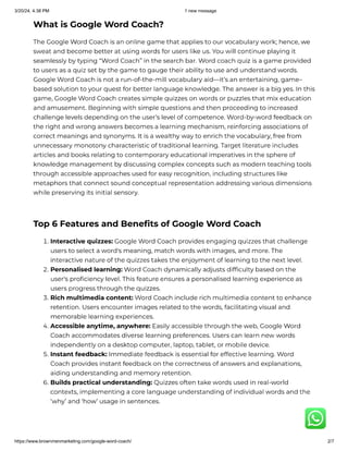 Mastering Google Word Coach: A Comprehensive Guide | PDF