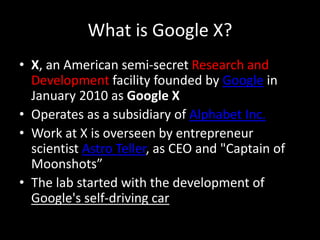 Google x | PPT