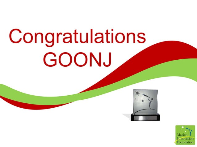 Goonj - Innovation for India Award winner | PPTX | Style & Fashion