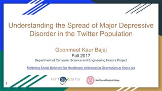 Understanding the Spread of Major Depressive Disorder in the Twitter ...