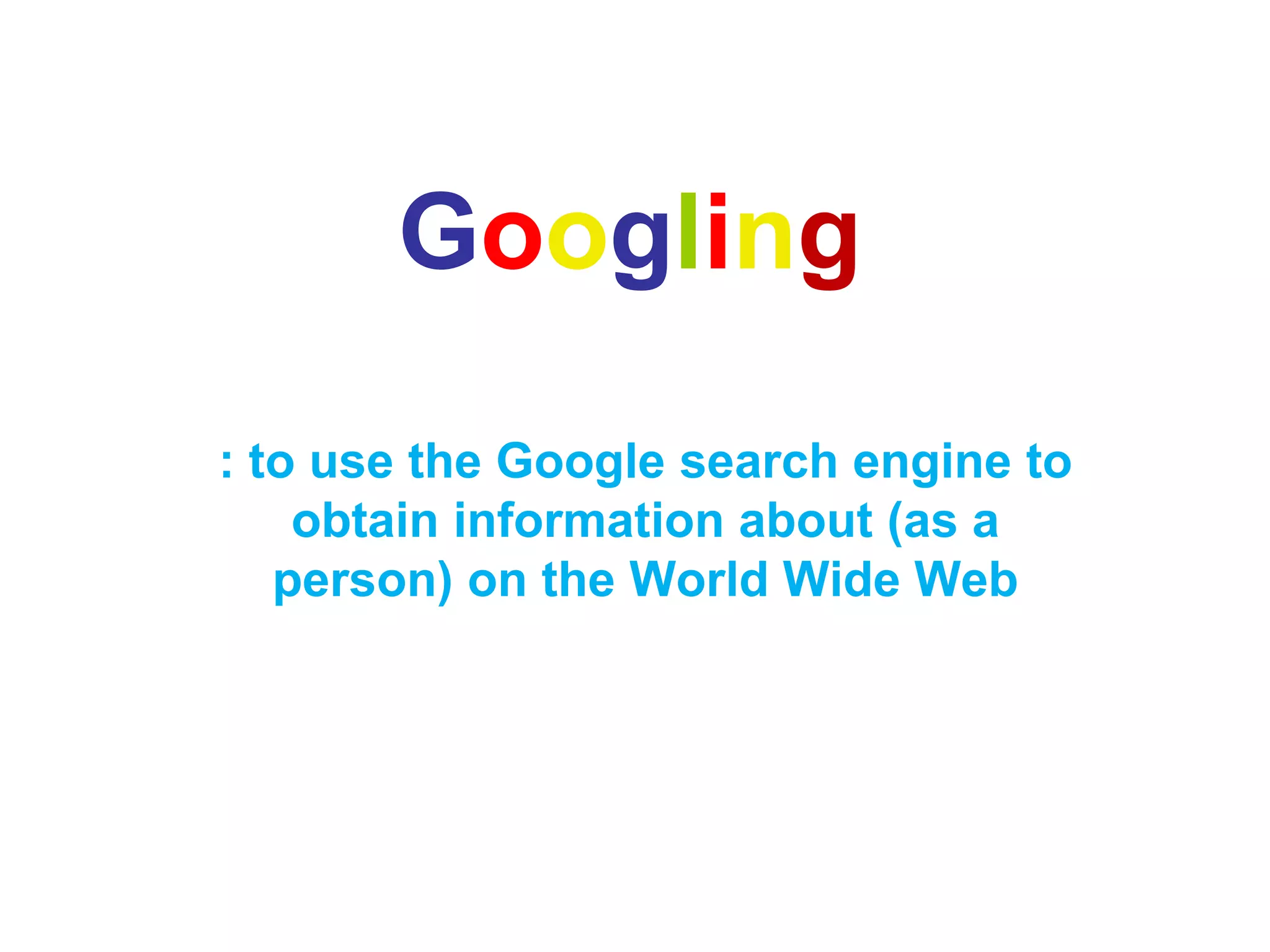 Google Search Engine | PPT