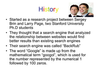 Google Search Engine | PPT