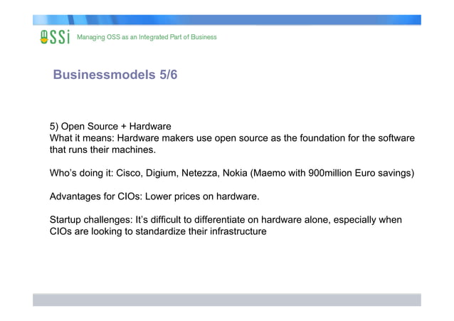 Mikko Puhakka: Open Source Business Models | PPT