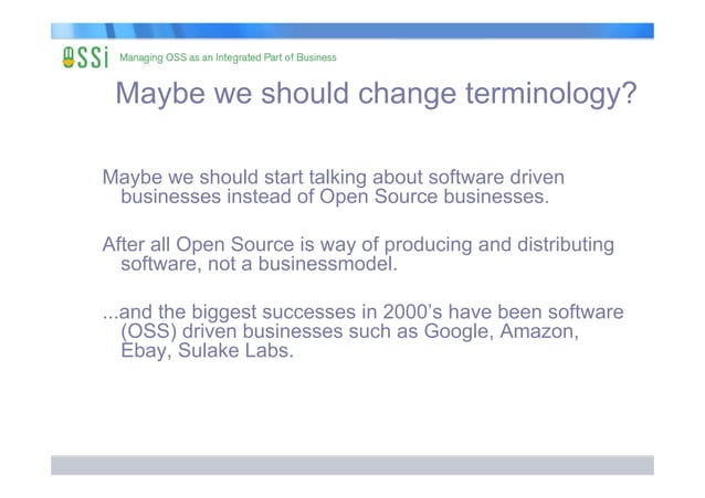 Mikko Puhakka: Open Source Business Models | PPT