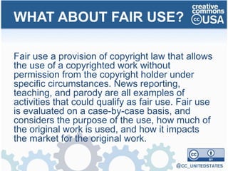 Copyright and Creative Commons Licenses - #GoOpen VA | PPT