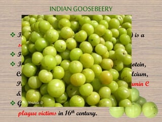 Medicinal properties of Gooseberry | PPTX