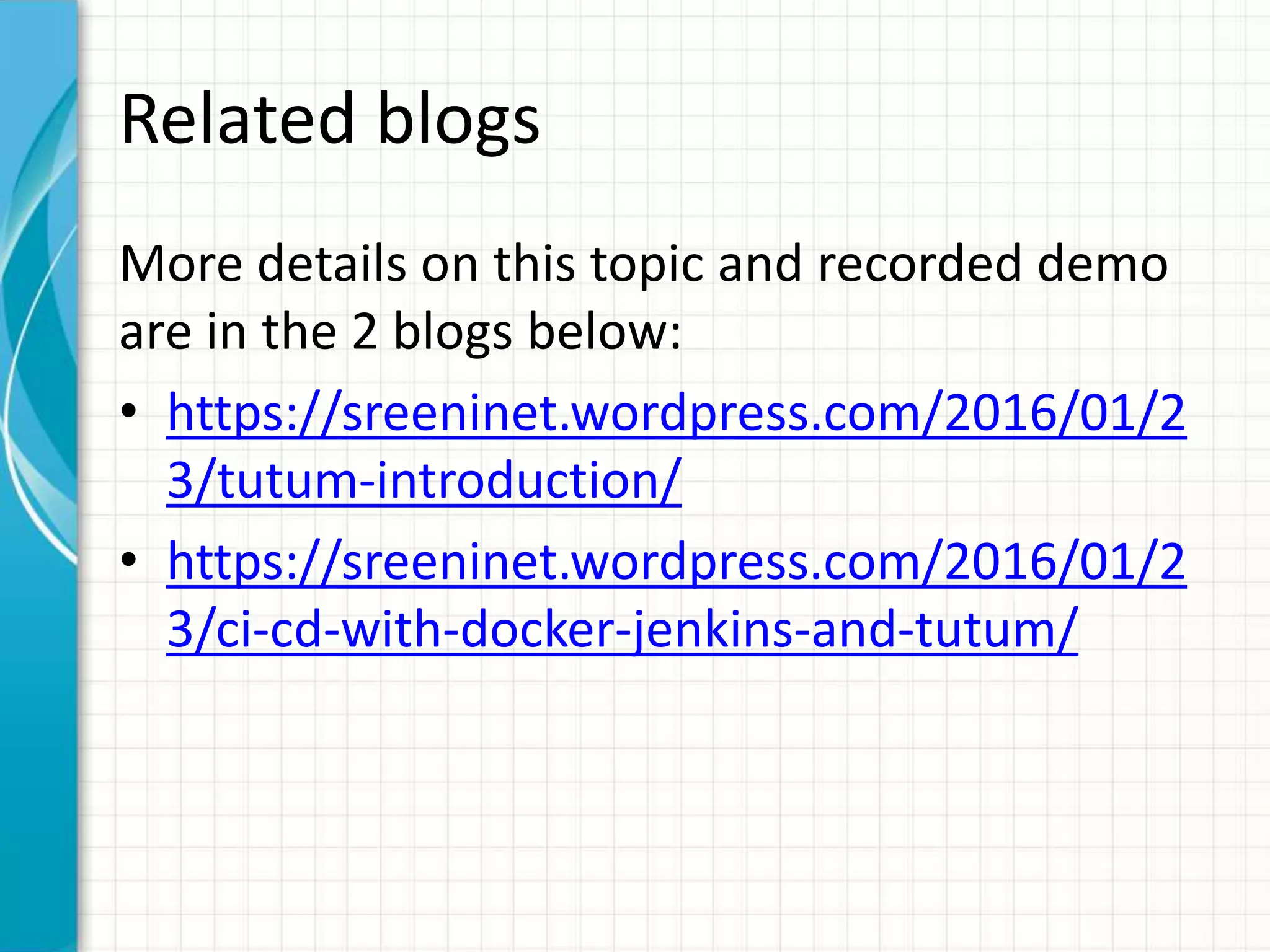 CI, CD with Docker, Jenkins and Tutum | PPTX