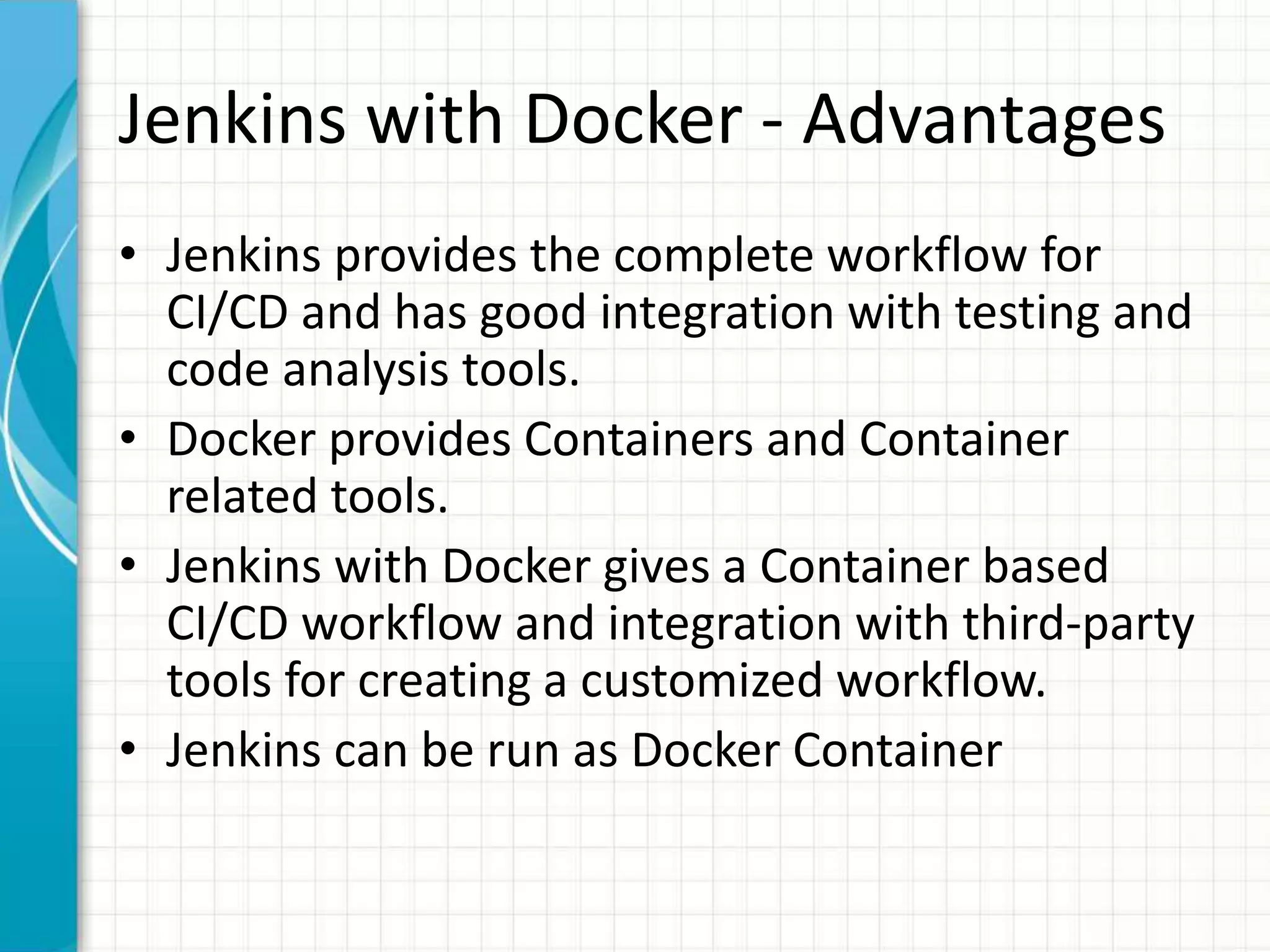 CI, CD with Docker, Jenkins and Tutum | PPTX