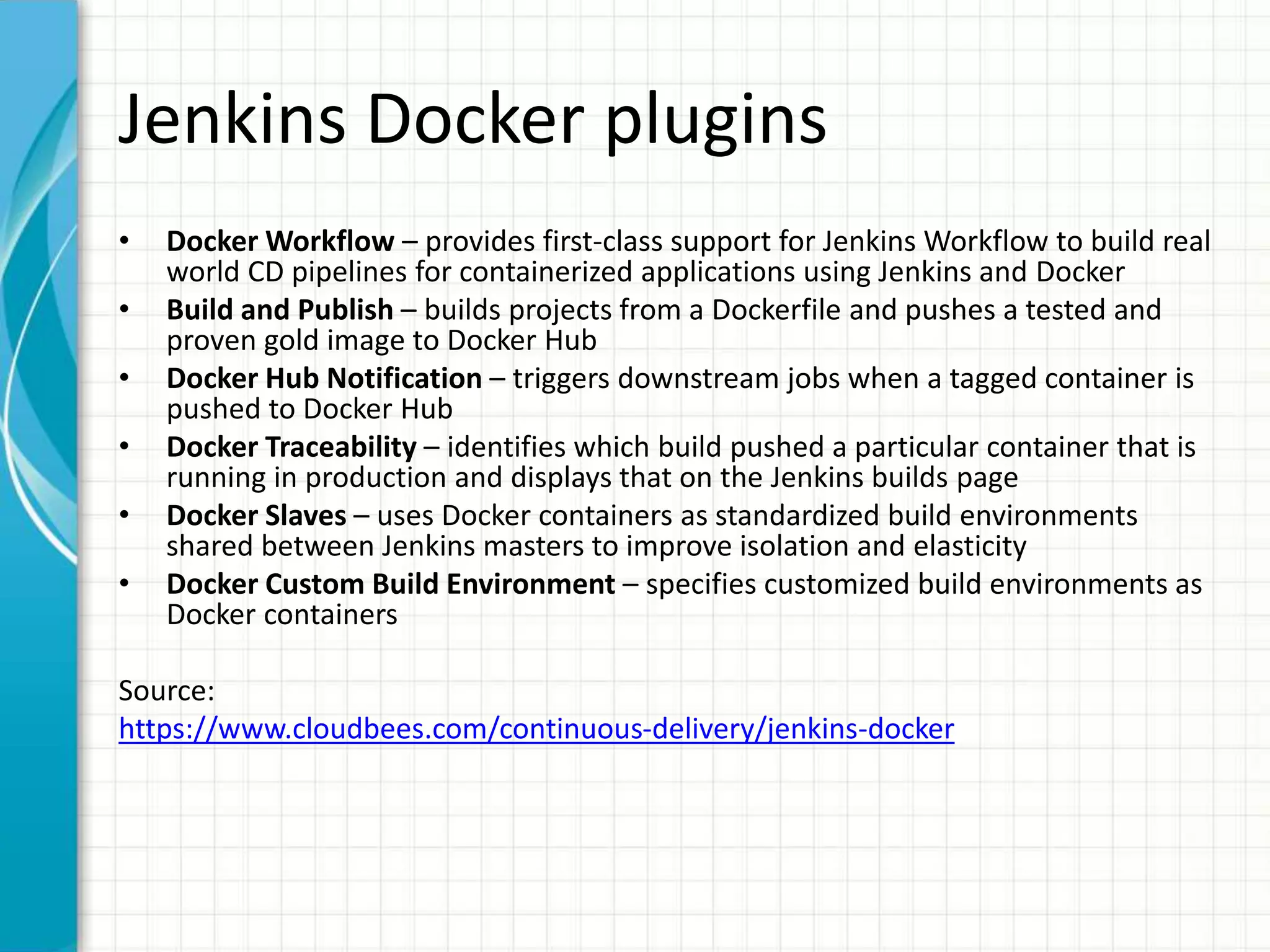 CI, CD with Docker, Jenkins and Tutum | PPTX