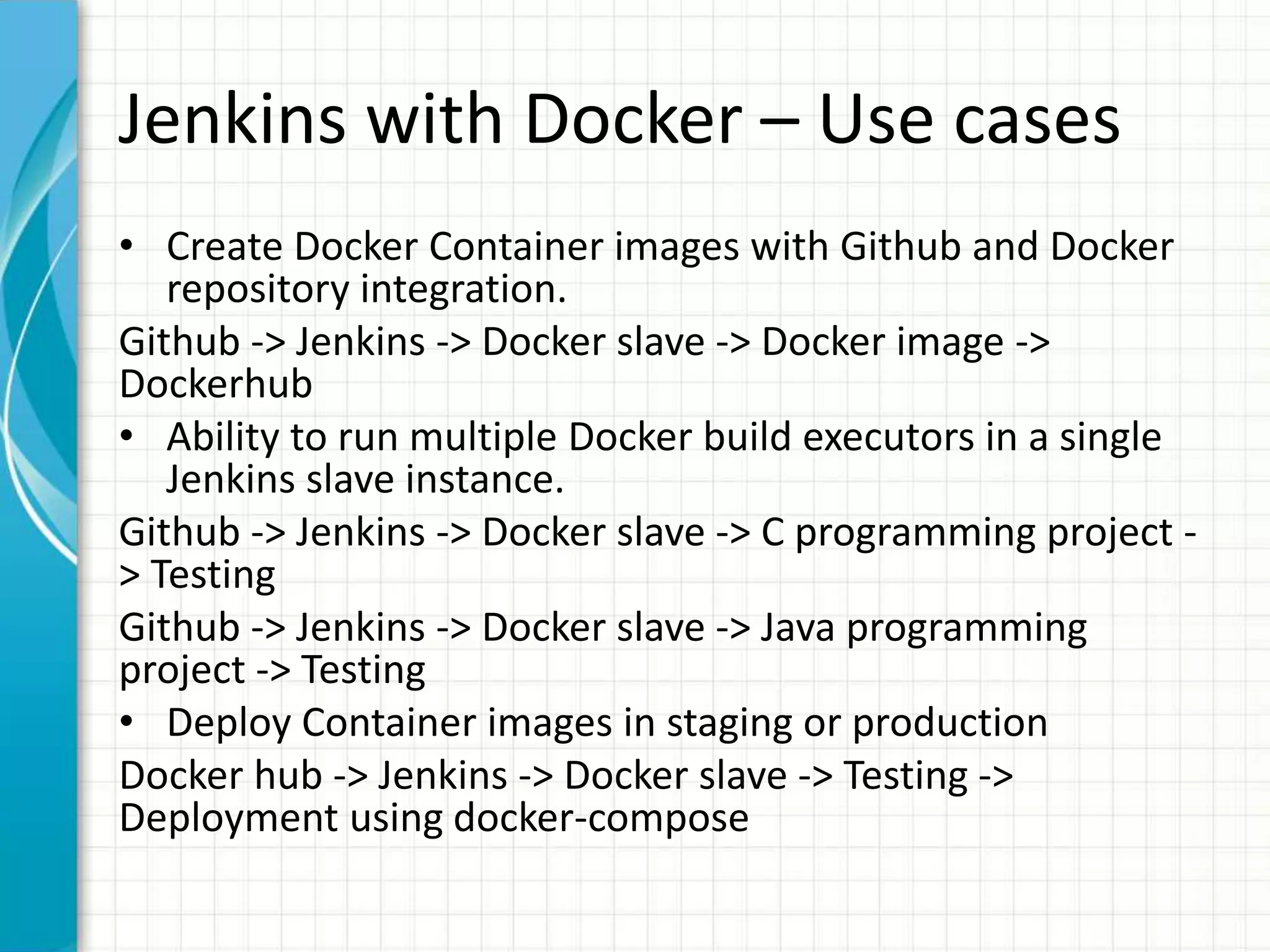 CI, CD with Docker, Jenkins and Tutum | PPTX