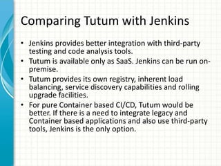 CI, CD with Docker, Jenkins and Tutum | PPTX