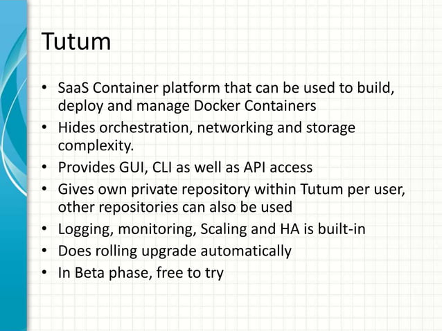 CI, CD with Docker, Jenkins and Tutum | PPTX