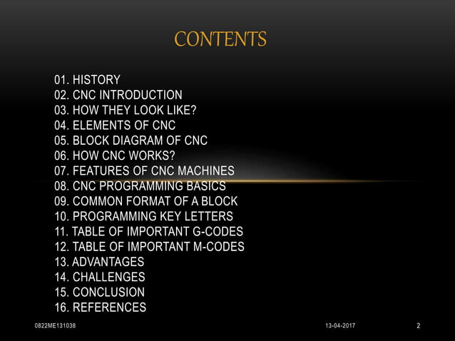 COMPUTER NUMERICAL CONTROL MACHINE | PPTX