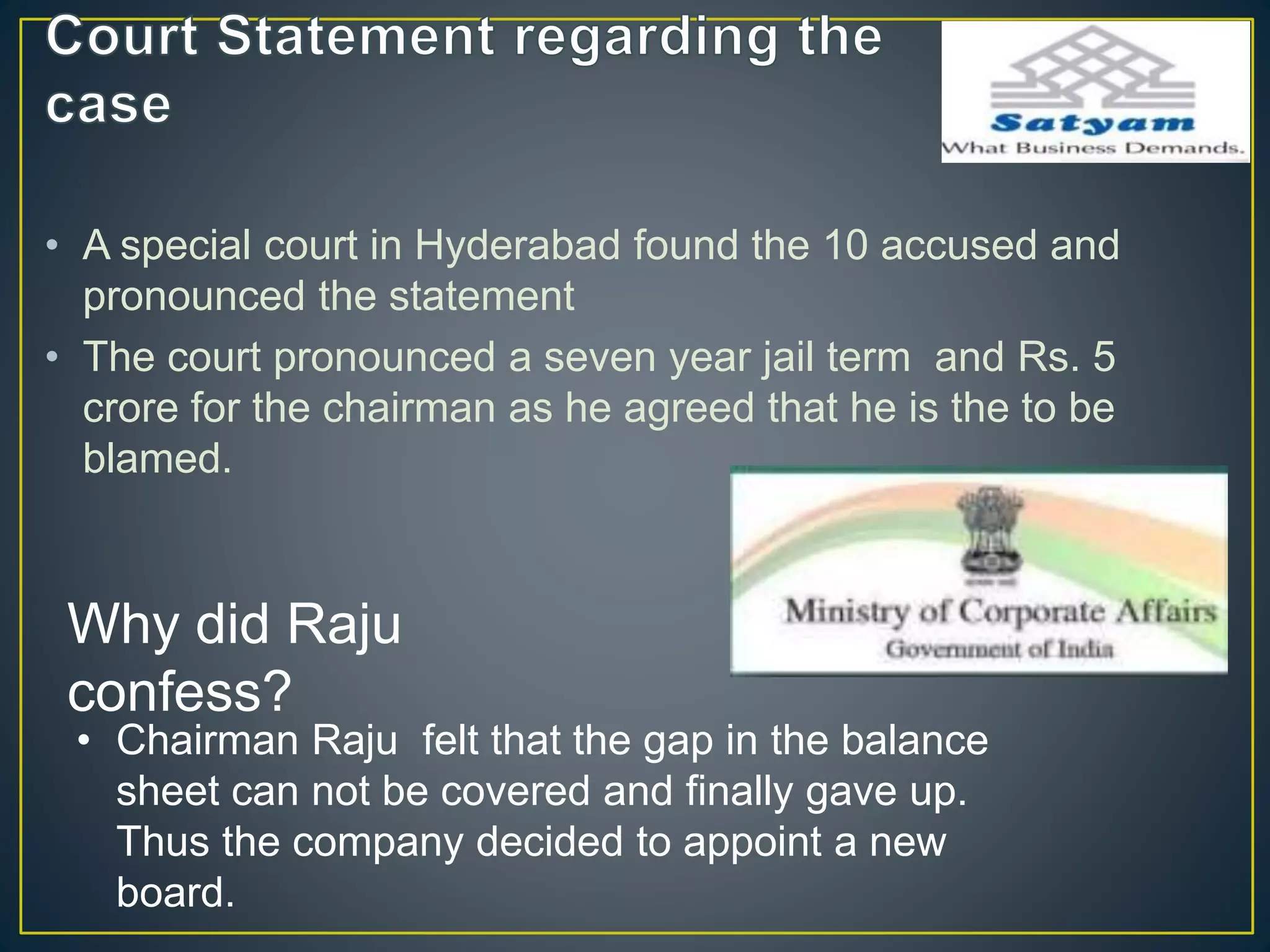 Satyam Scandal | PPTX