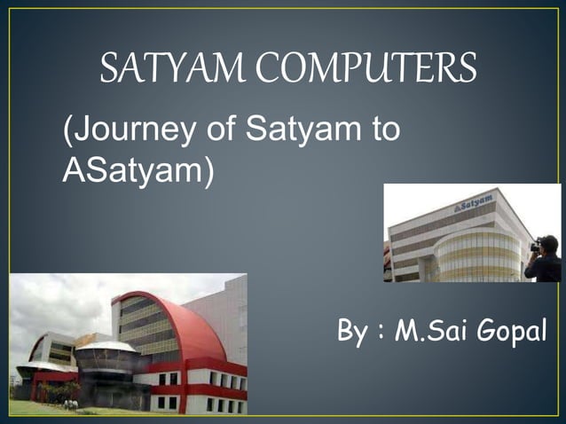 Satyam Scandal | PPT