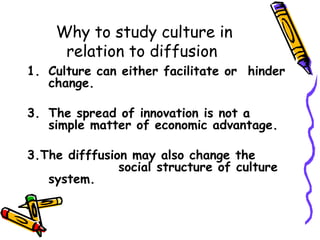 role of culture in diffusion | PPT | Business | Business and Finance