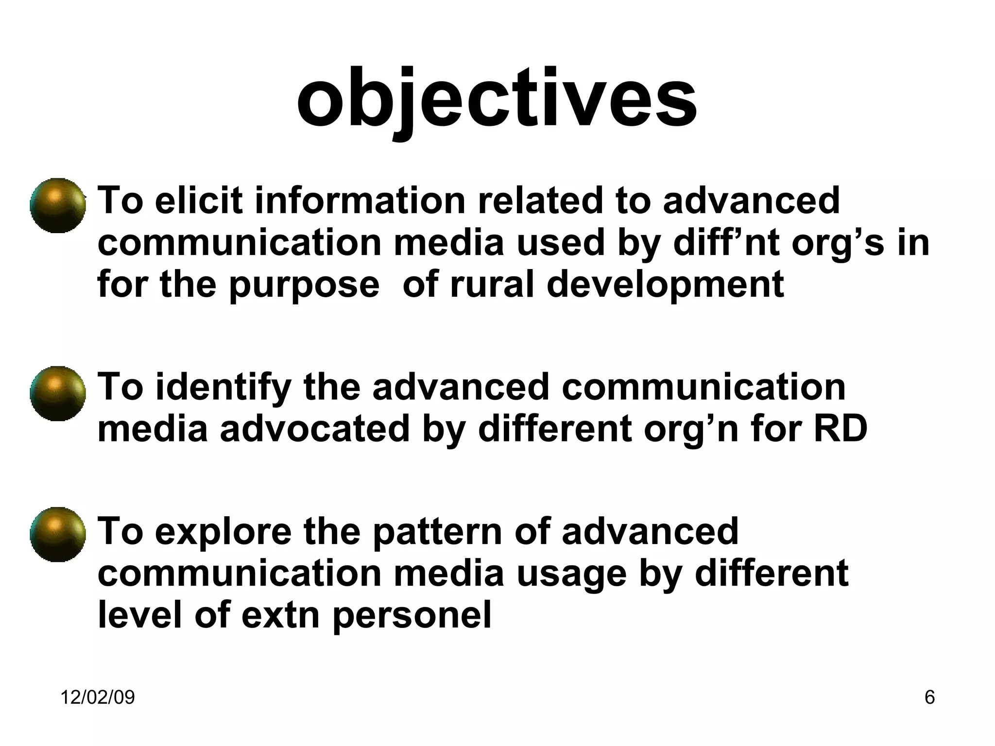 communication for rural development | PPT