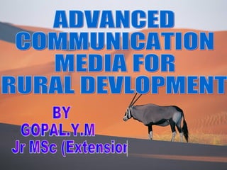 communication for rural development | PPT
