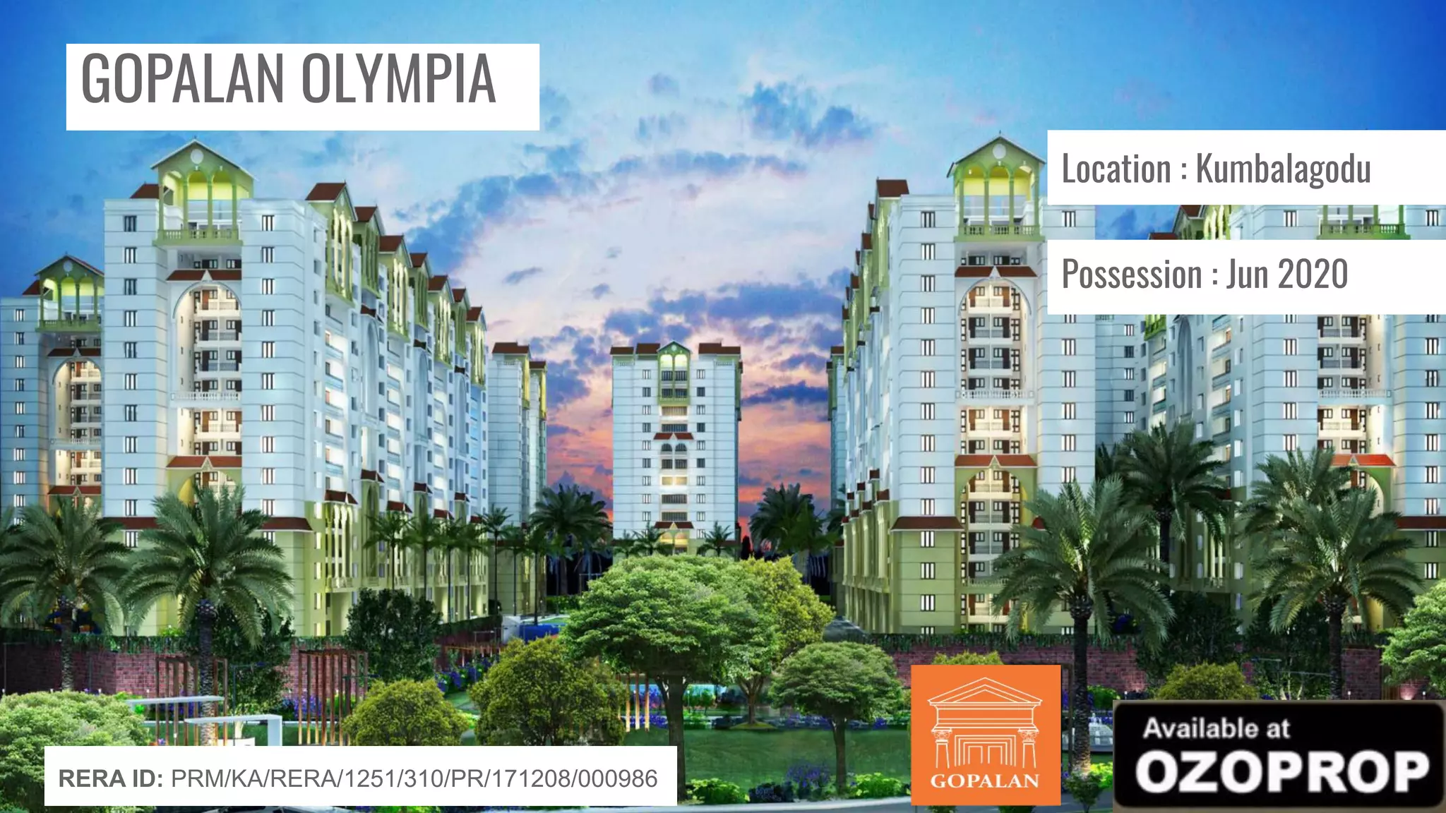 Gopalan olympia brochure | PPT